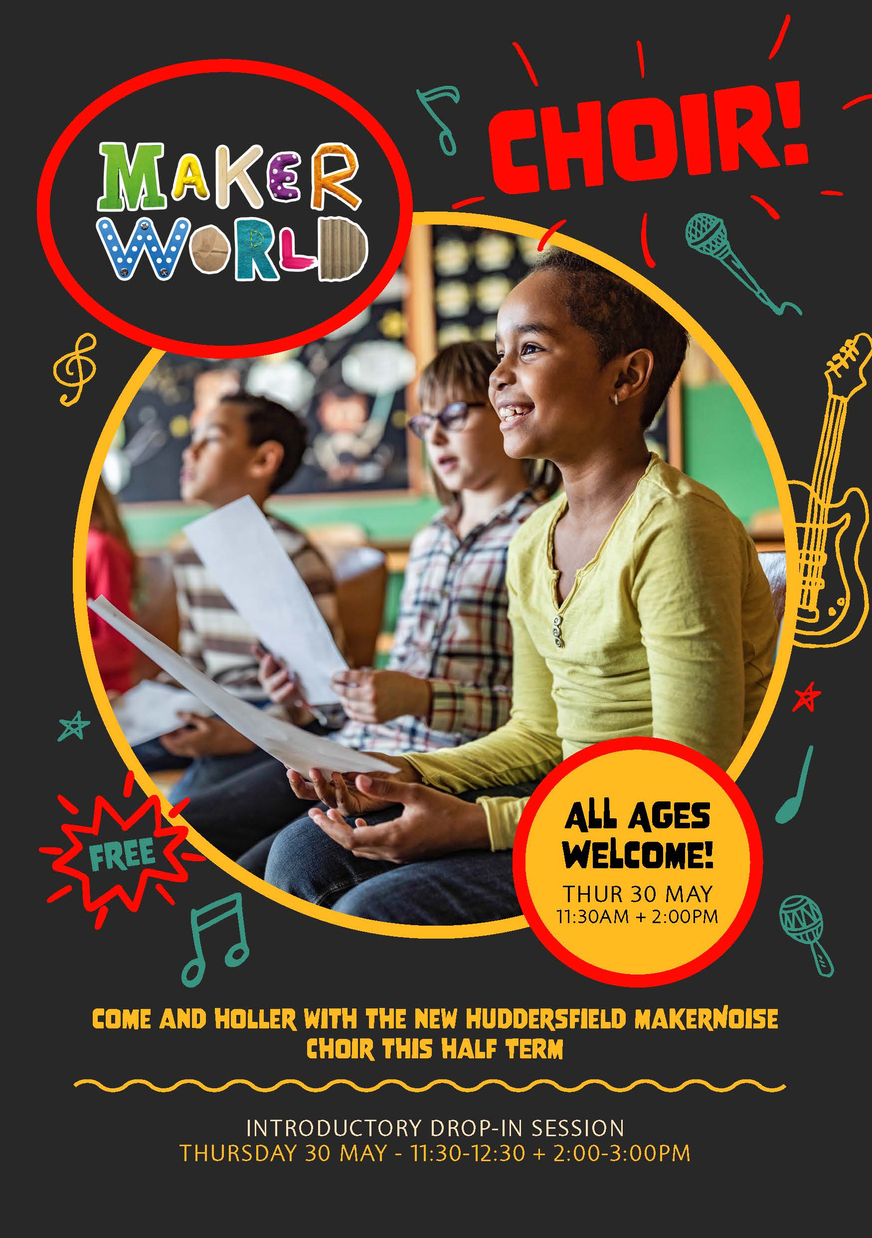 Come and holler with the new Huddersfield MakerNoise choir this half term | Huddersfield Unlimited